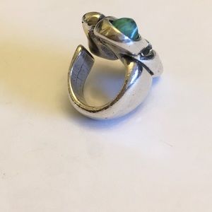 Jewelry | Silver Faceted Stone Ring | Poshmark